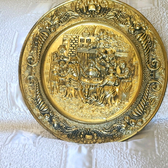 peerage | Art | Art Vintage Peerage Plate Mid Century Brass 94 | Poshmark